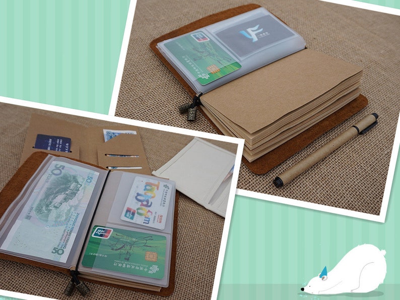 Leather Journal Monogram Refillable Leather Notebook Custom | Etsy