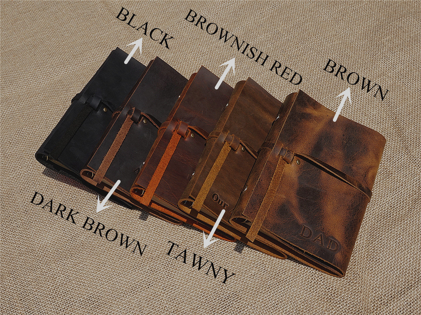 Custom Stamp Leather Notebook Personalized Leather Journal - Etsy