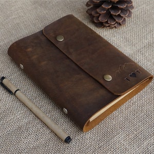 Leather Bound Notebook Leather Bound Journal Personalized Leather ...