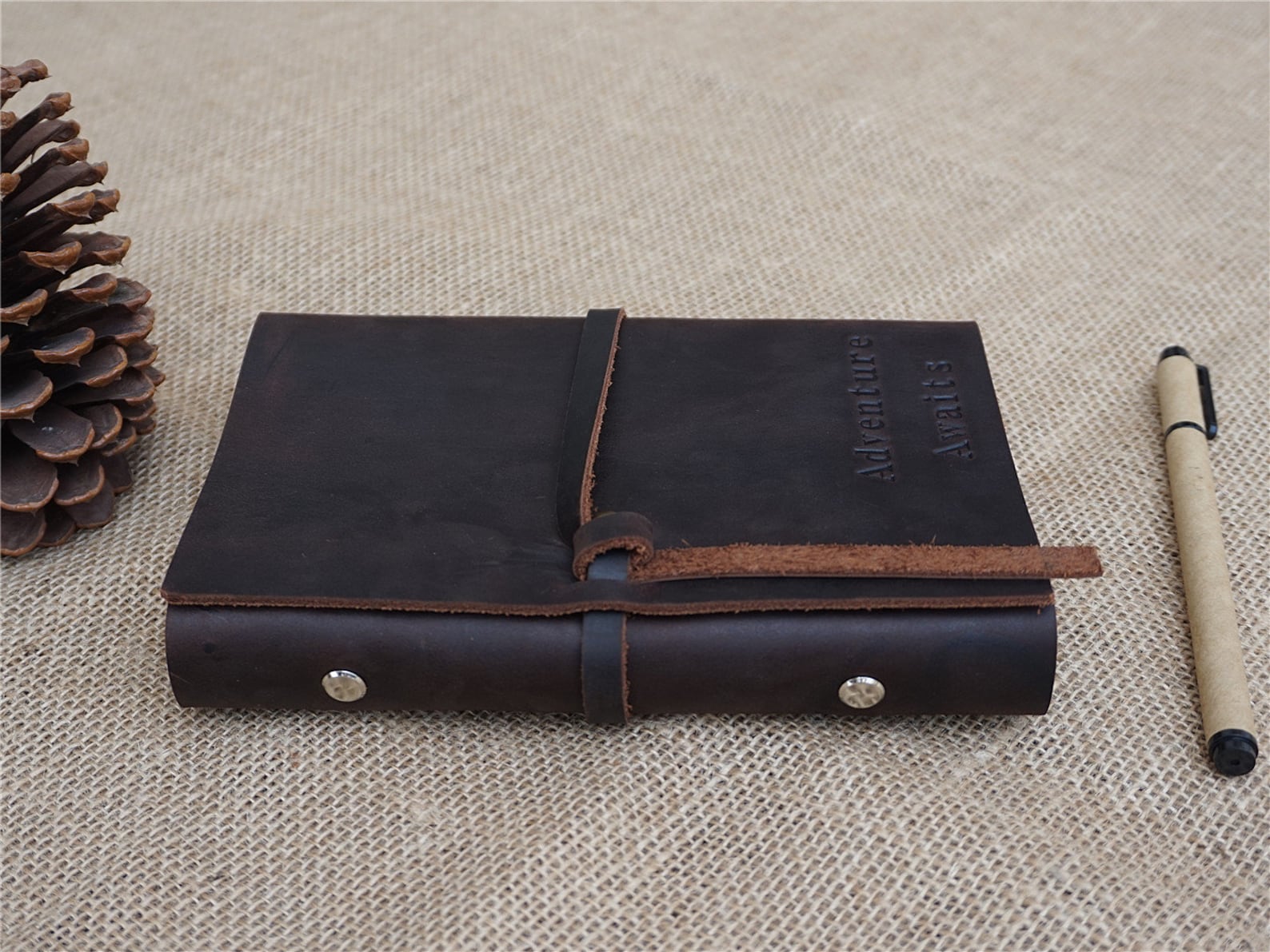 Refillable Leather Journal Personalized Leather Diary Custom Leather ...