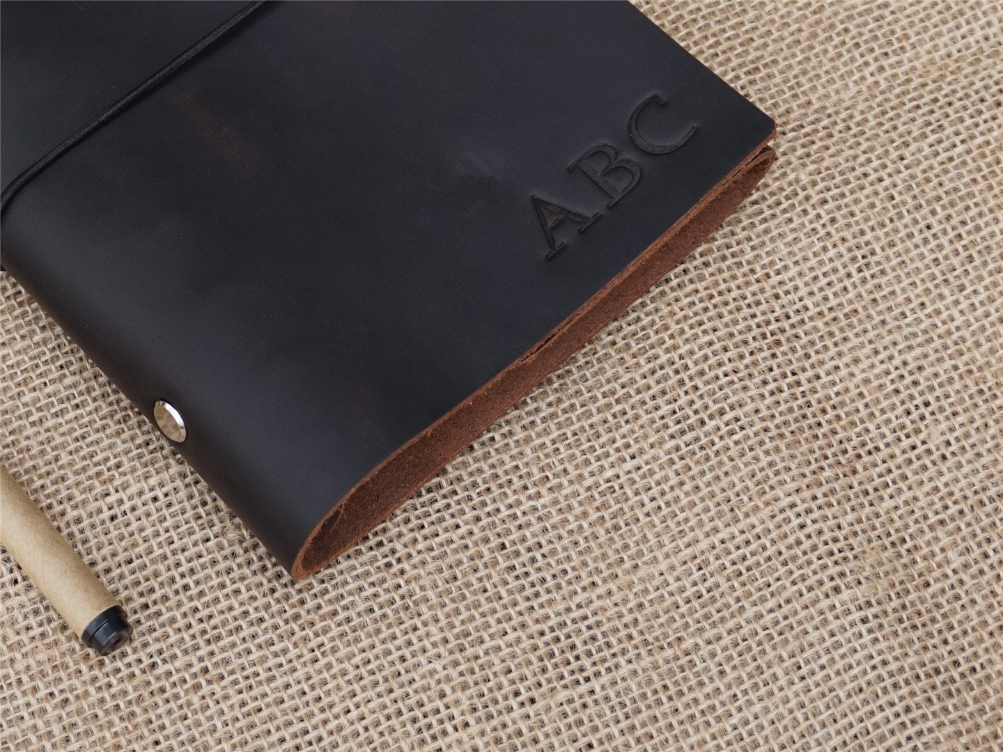 Refillable Leather Journal Personalized Leather Journal | Etsy