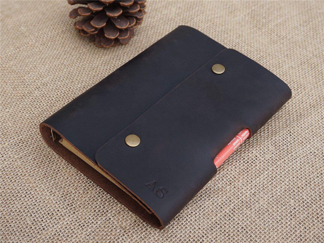 Custom Leather Planner, Personalized Planner, Engraved Monogram Leather ...