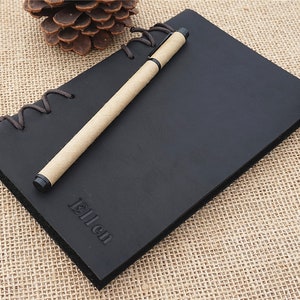 Leather Bound Notebook Leather Bound Journal Personalized Leather ...