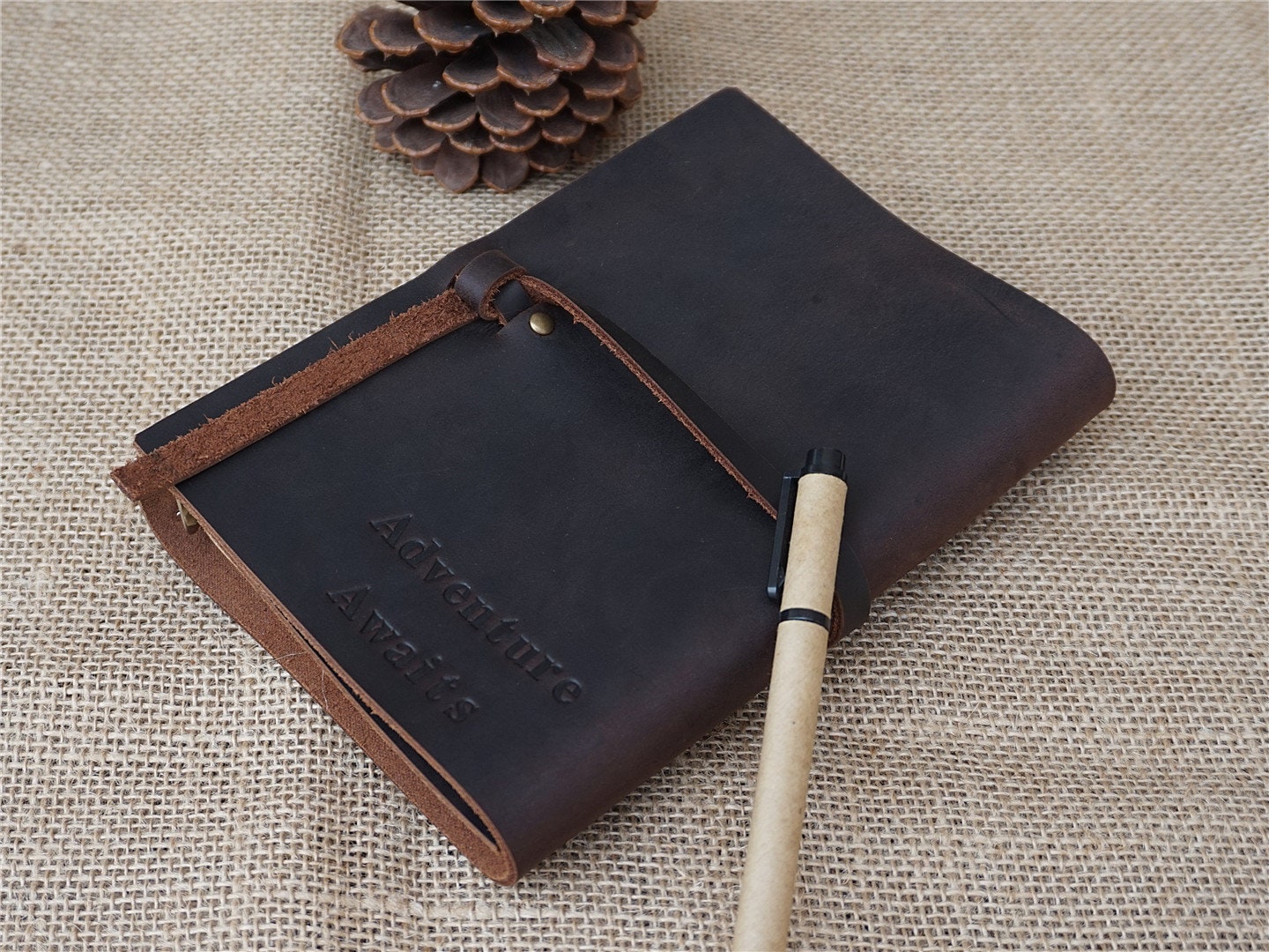 Refillable Leather Journal Personalized Leather Diary Custom Leather ...