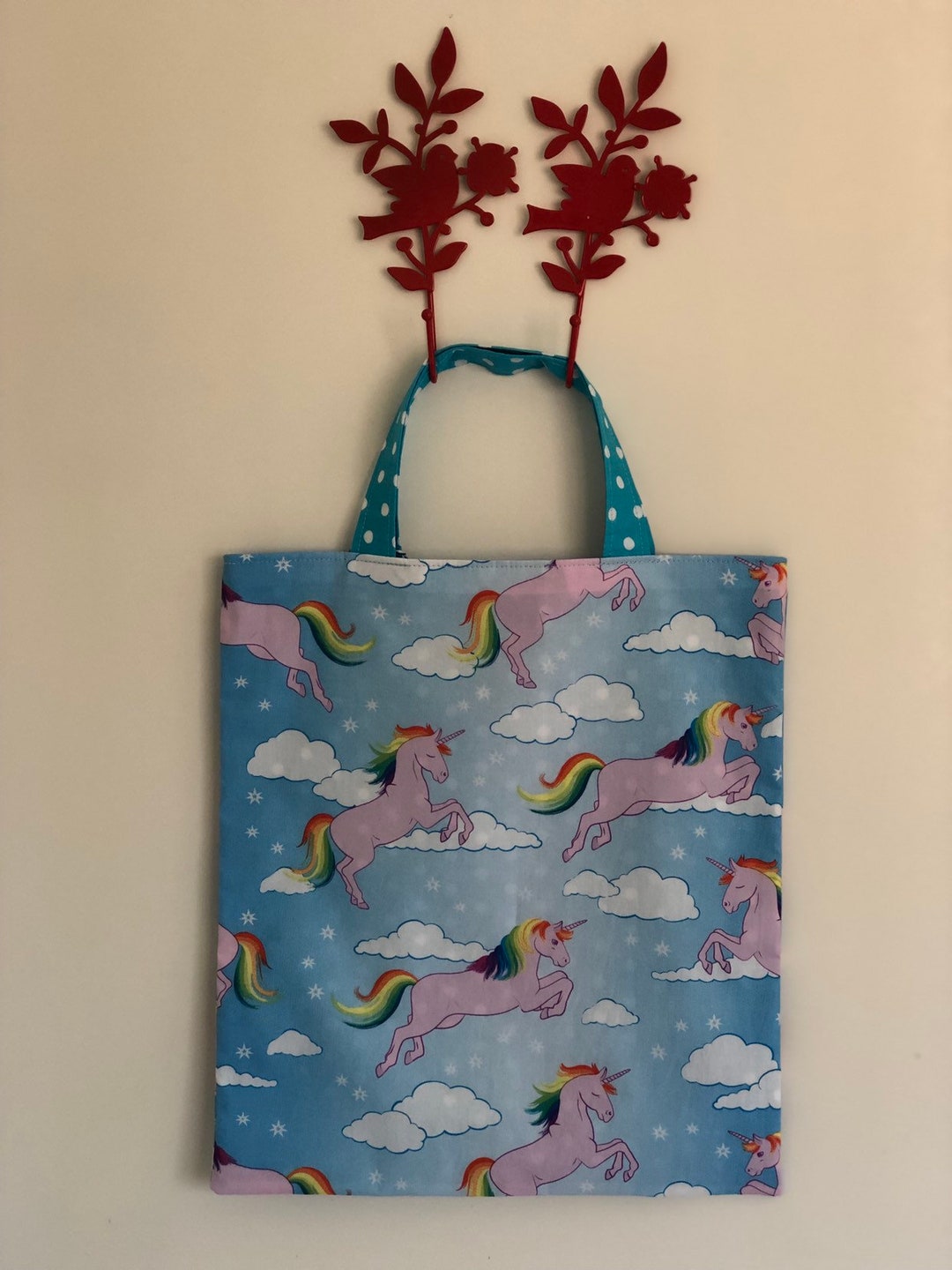 2 Unicorn Library Bags - Etsy