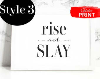 Rise and slay | Etsy