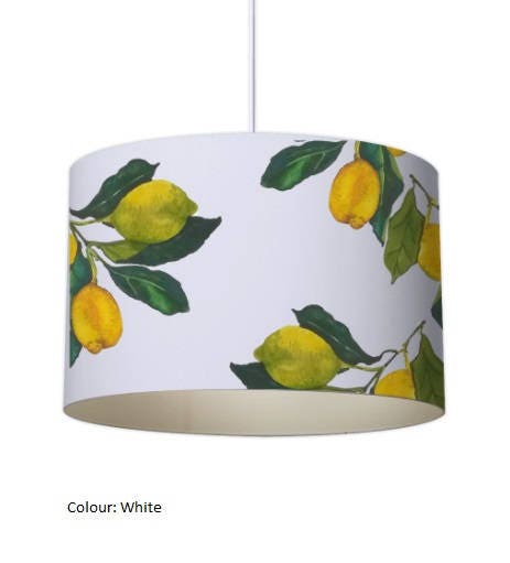 Patterned Lampshade, Designer Lampshade, Lemon Lampshade, Ceiling ...