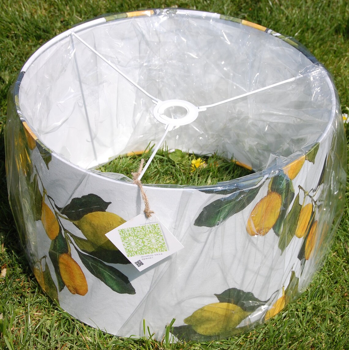 Patterned Lampshade Designer Lampshade Lemon Lampshade - Etsy UK