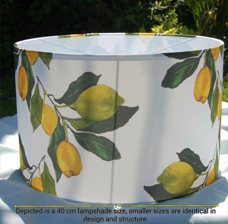 Patterned Lampshade, Designer Lampshade, Lemon Lampshade, Ceiling ...