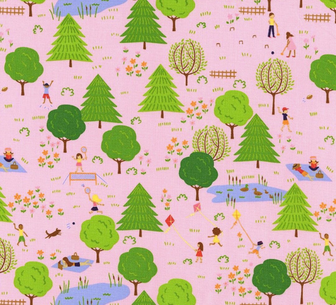 Moda Sunday Picnic Pink - Etsy UK