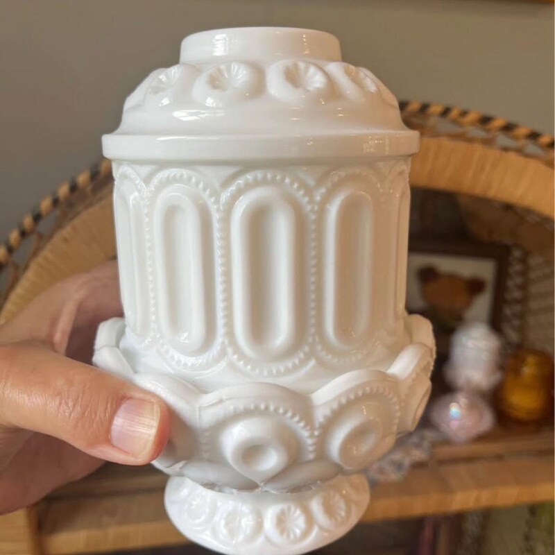 Milk Glass Fairy Lamps - Etsy