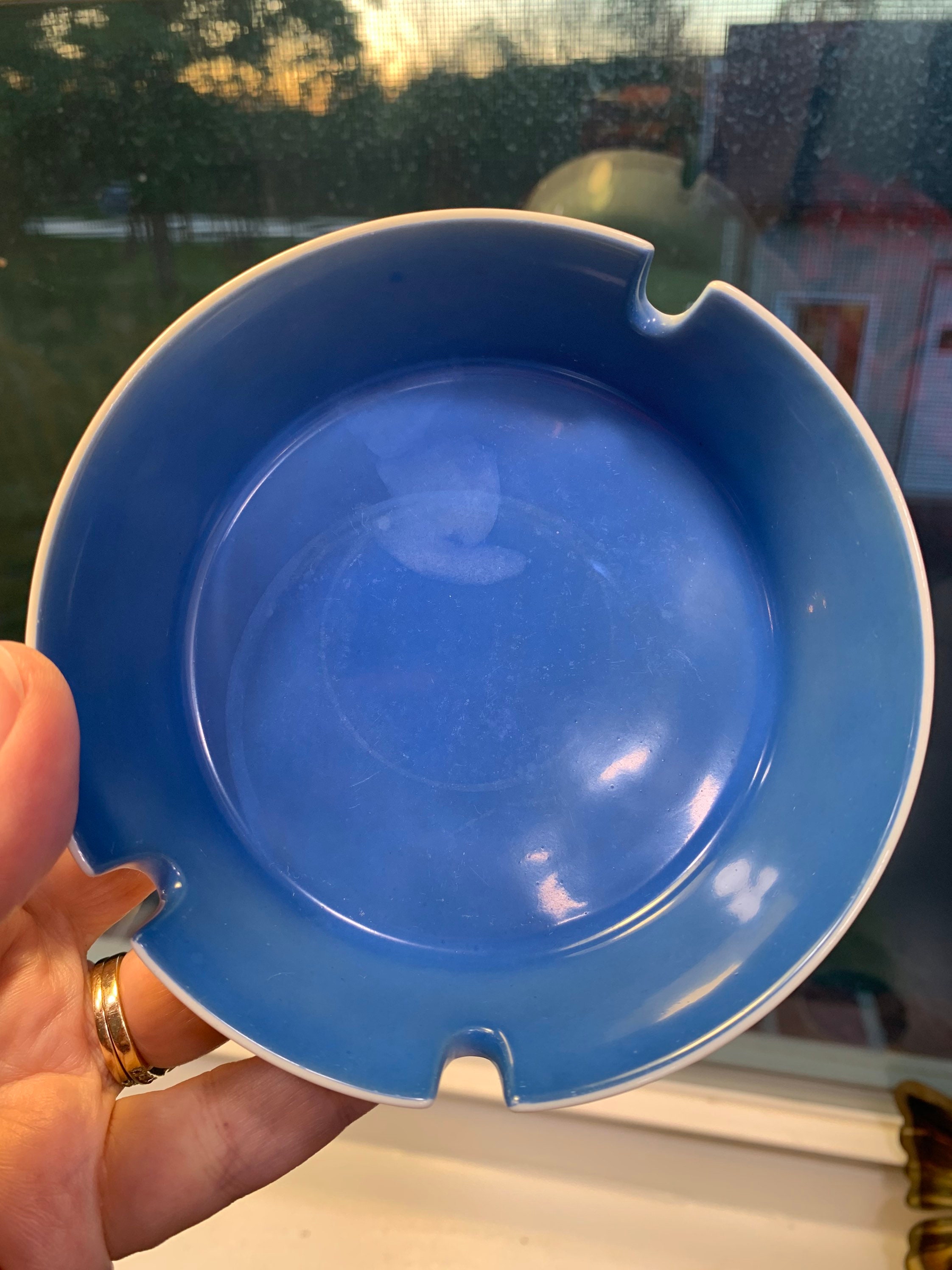 Vintage Ceramic Ashtray Set - Etsy