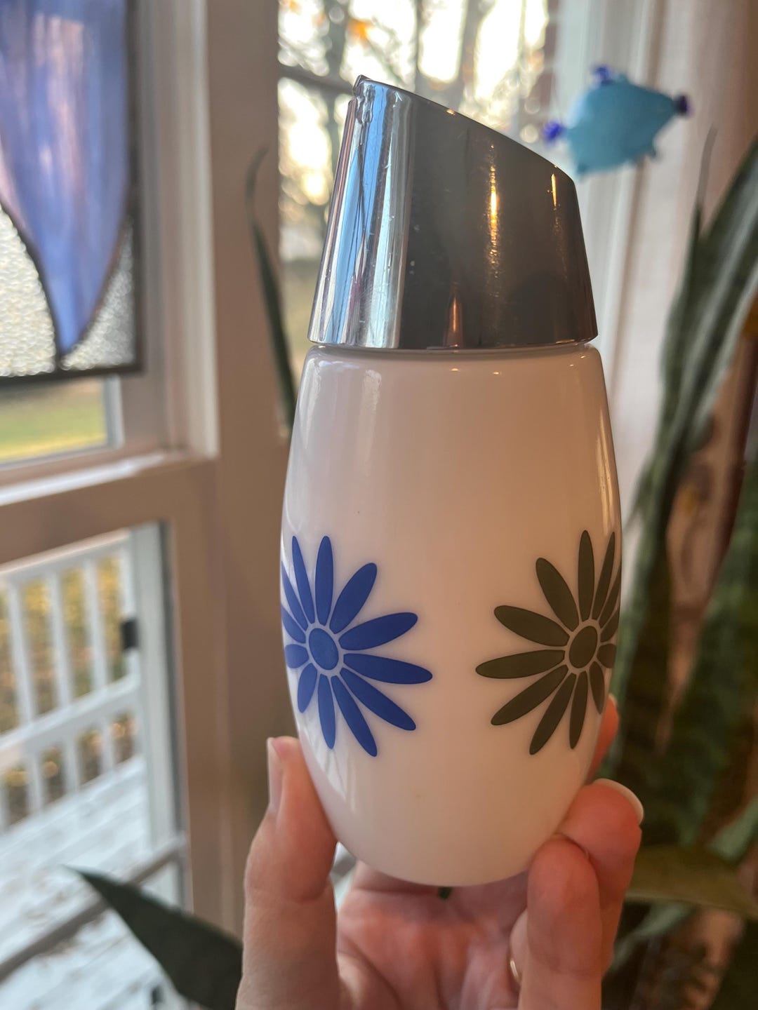 Vintage Gemco Milk Glass Flower Power Sugar Dispenser - Etsy