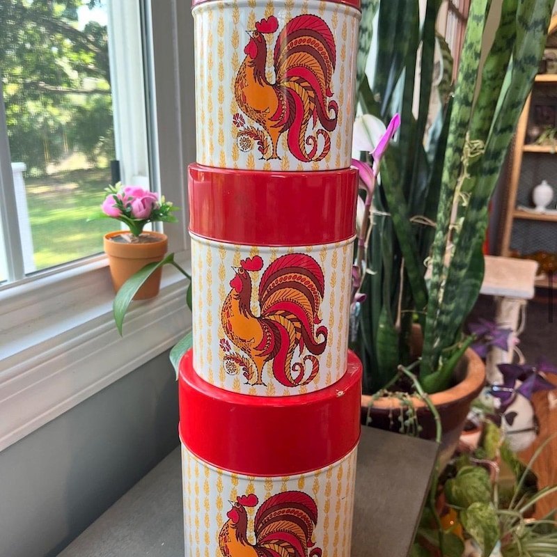 Rooster Canister Set - Etsy