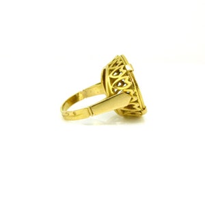 Vintage Retro Napoleon III Sovereign Ring, 18kt Yellow Gold Circa 1950 ...