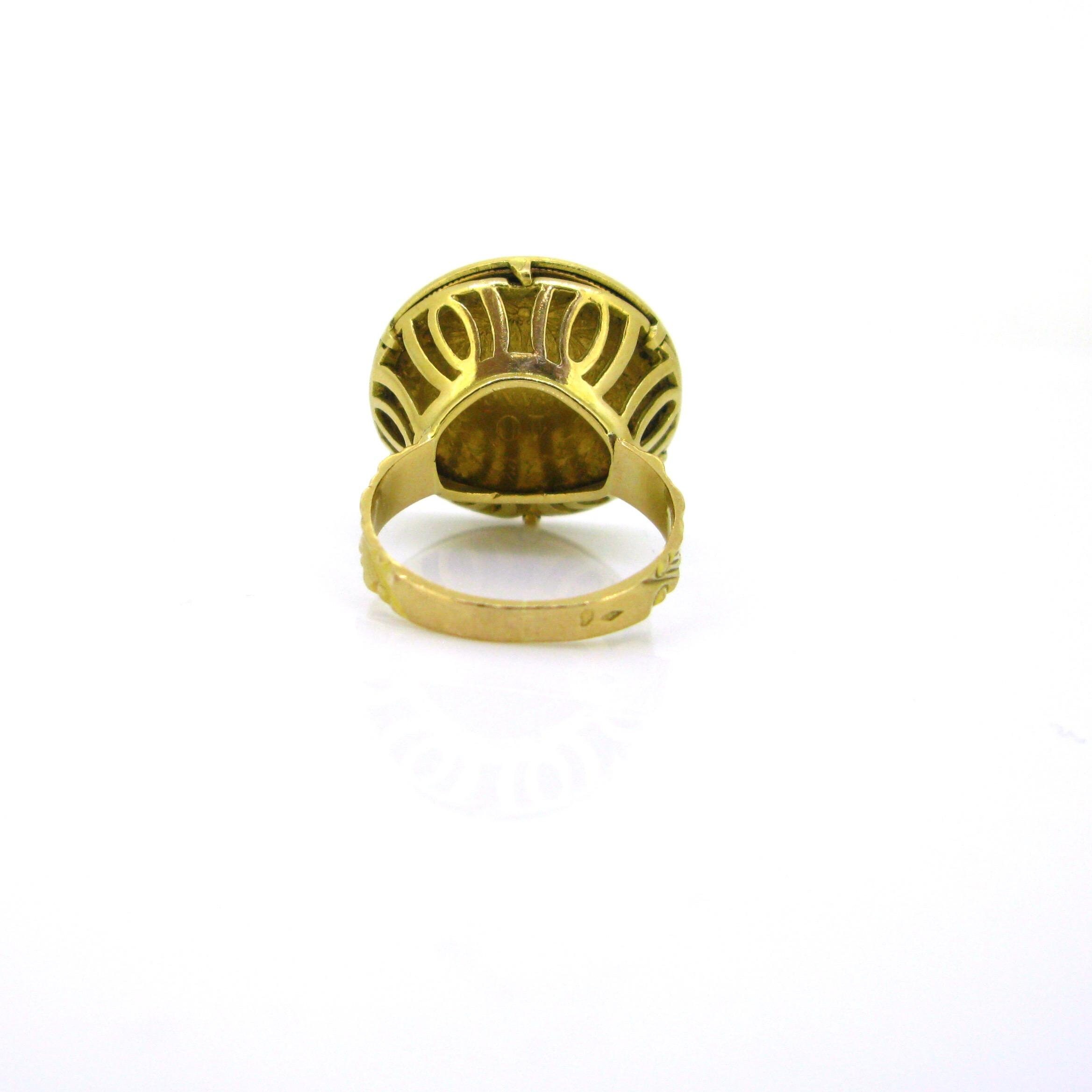 Vintage Retro Napoleon III Sovereign Ring by Habrard Et Fils - Etsy