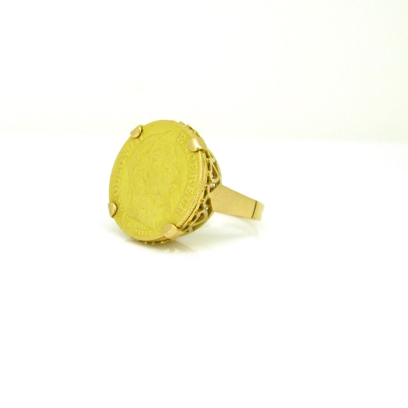Vintage Retro Napoleon III Sovereign Ring 18kt Yellow Gold - Etsy