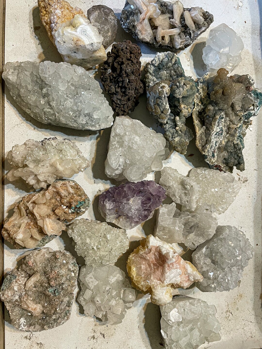 Zeolite - Apophyllite Cluster -zeolite Cluster-apophyllite Crystal ...