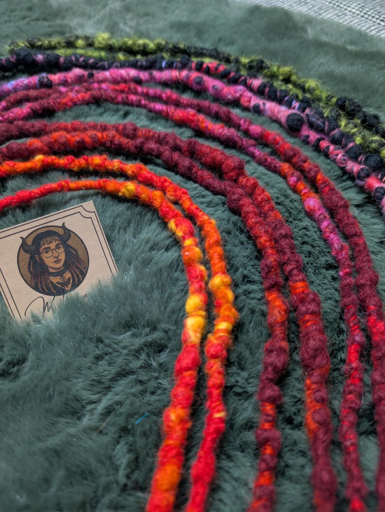 1 DE Temporary Dreadlock Extensions From Wool - Etsy