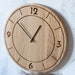 Large Wall Clock OSKARS Wooden Clock Classic Clock Wood - Etsy