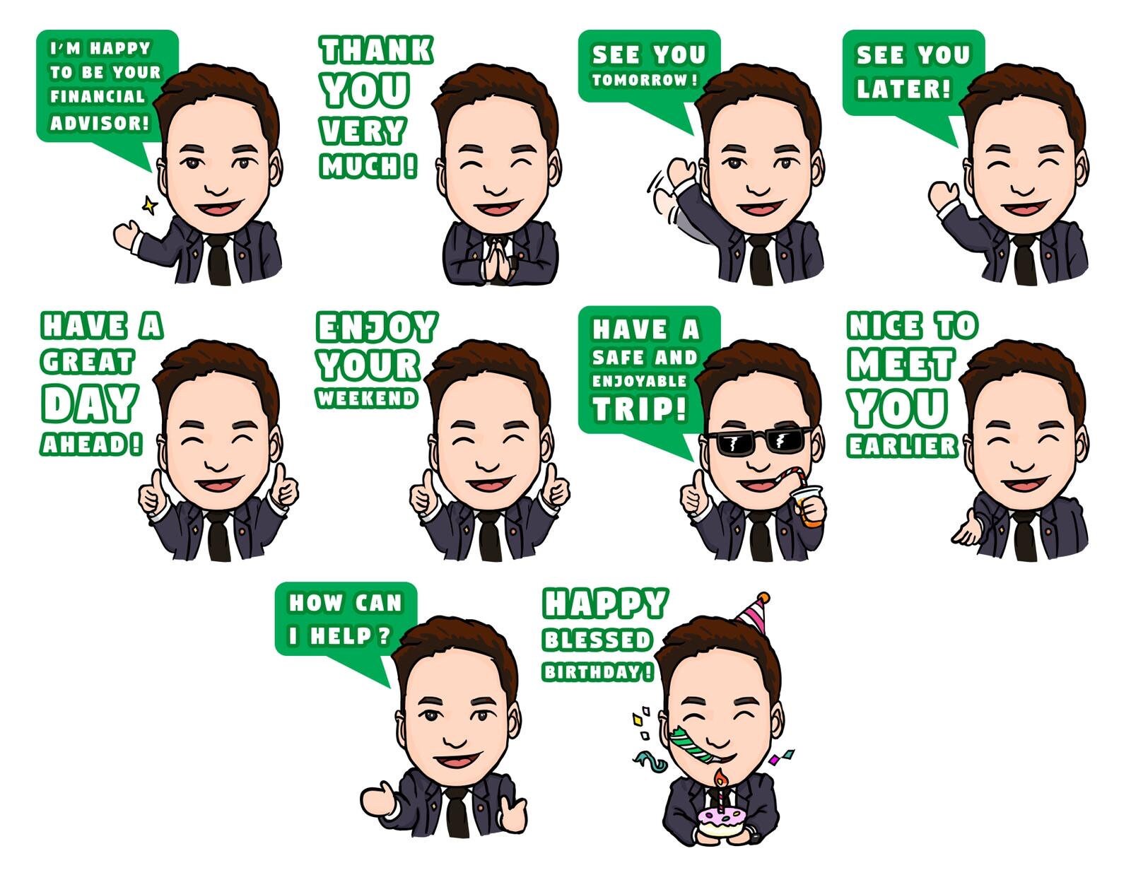 Custom Whatsapp Stickers 3 Celebration Greeting/ Special - Etsy