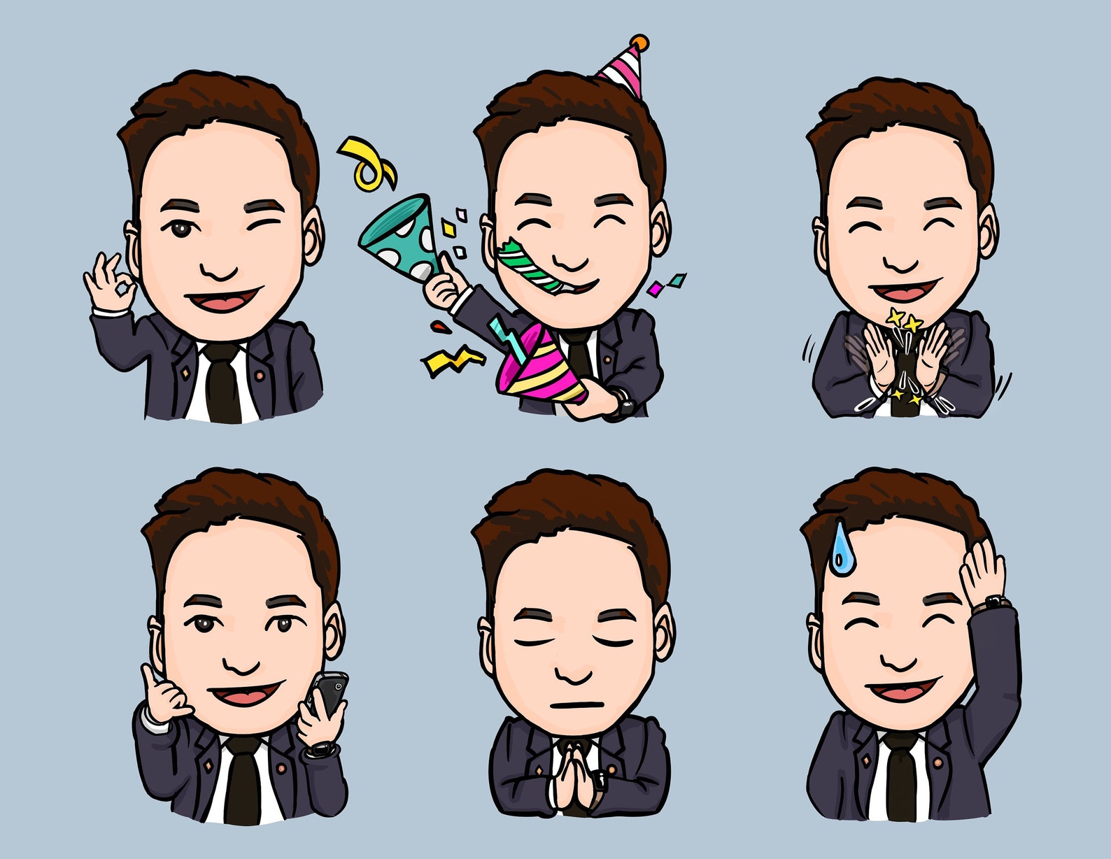 Custom Whatsapp Stickers 3 Celebration Greeting/ Special - Etsy