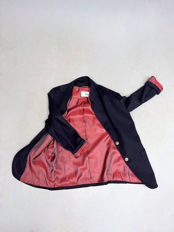 1990s wool and Cashmere Navy blue Blazer by Pringle - Gem