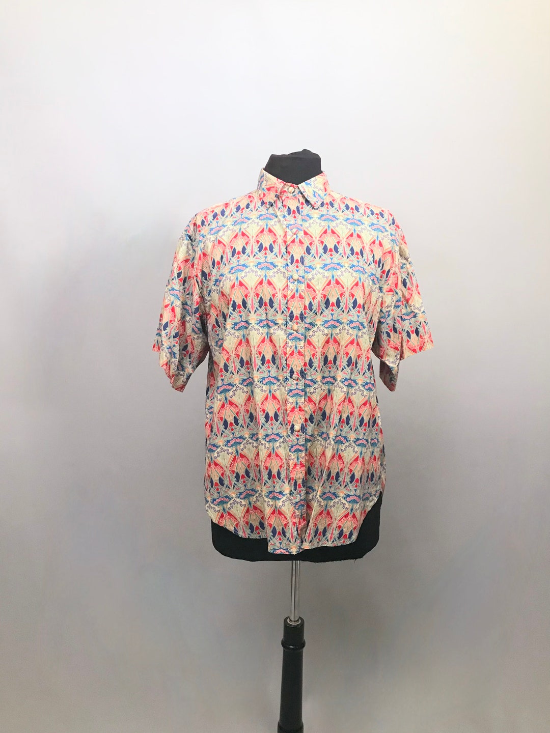 Handmade Blouse With Liberty Print Lanthe Art Nouveau Tana Lawn Fabric ...