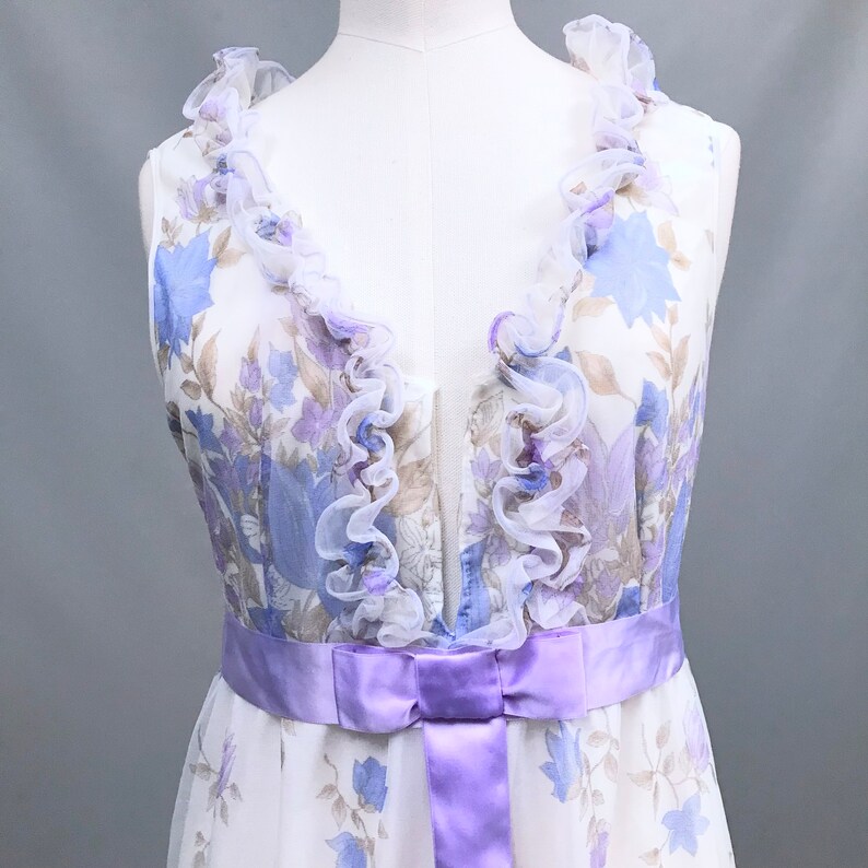 1960s Frilly Nighty Peignoir Sexy Gown - Etsy