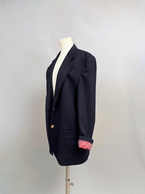 1990s wool and Cashmere Navy blue Blazer by Pringle - Gem