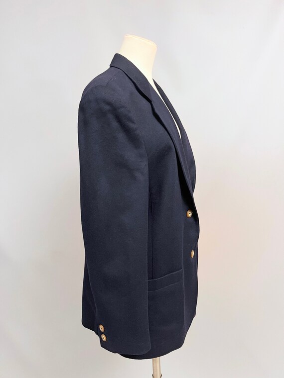 1990s wool and Cashmere Navy blue Blazer by Pringle - Gem