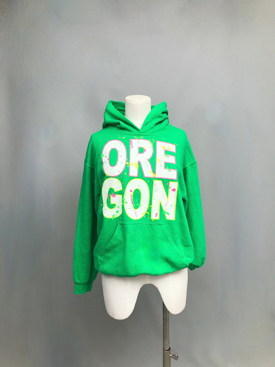 Vintage Bright Green Oregon Sweater Hoodie - Etsy