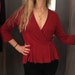 Vintage Jean Muir Wrap Top With Peplum Hem Size 12 Uk - Etsy UK