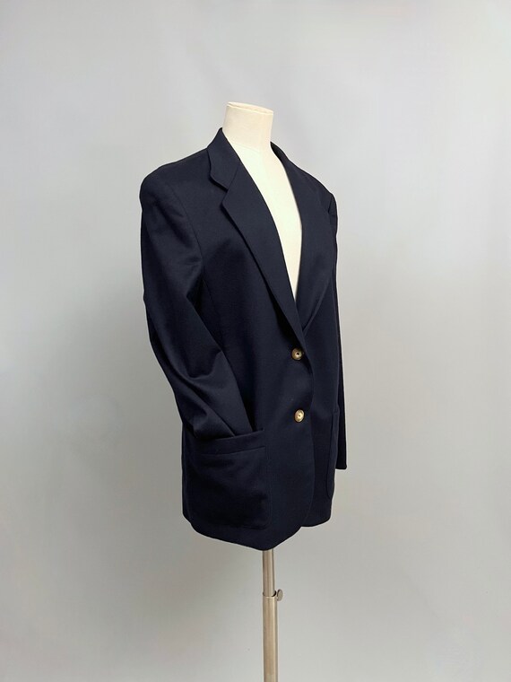 1990s wool and Cashmere Navy blue Blazer by Pringle - Gem