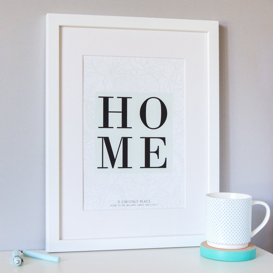 Personalised New Home Print | Etsy