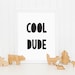 Cool Dude Print, Printable Art, Kids Print, Childrens Wall Art, Wall ...