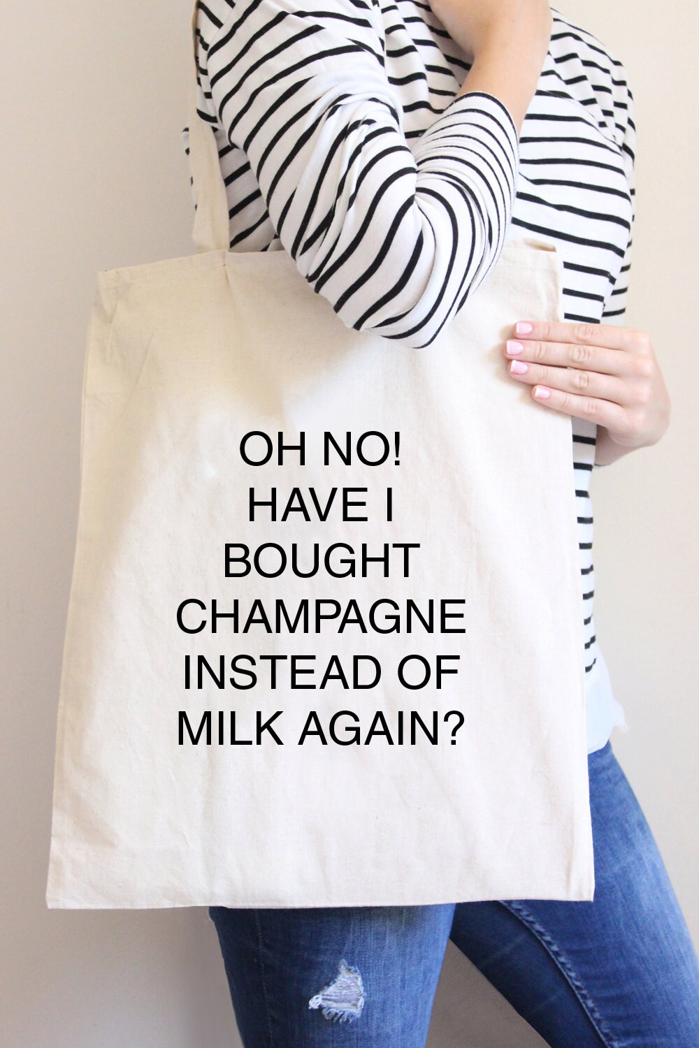 Champagne Tote Bag Tote Bag Slogan Tote Bag Canvas Bag - Etsy