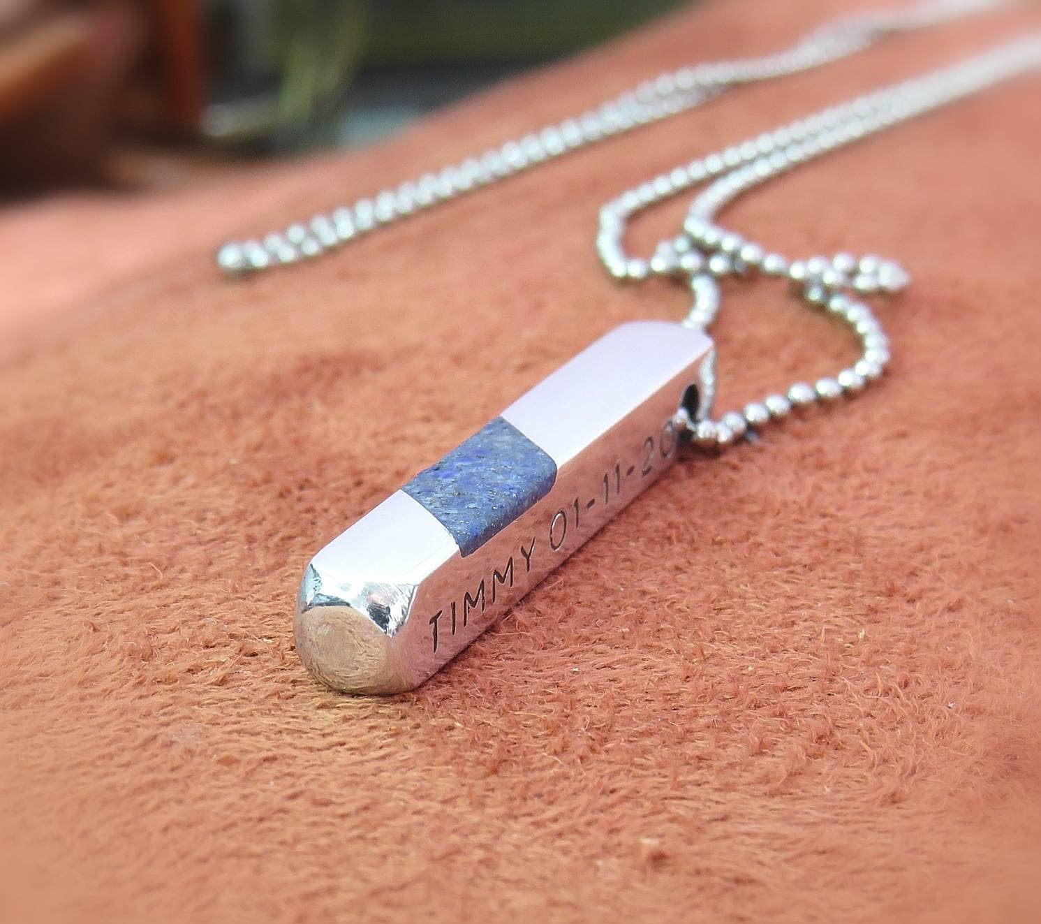 Custom Name Necklace Personalized Necklace for Men Custom Bar | Etsy