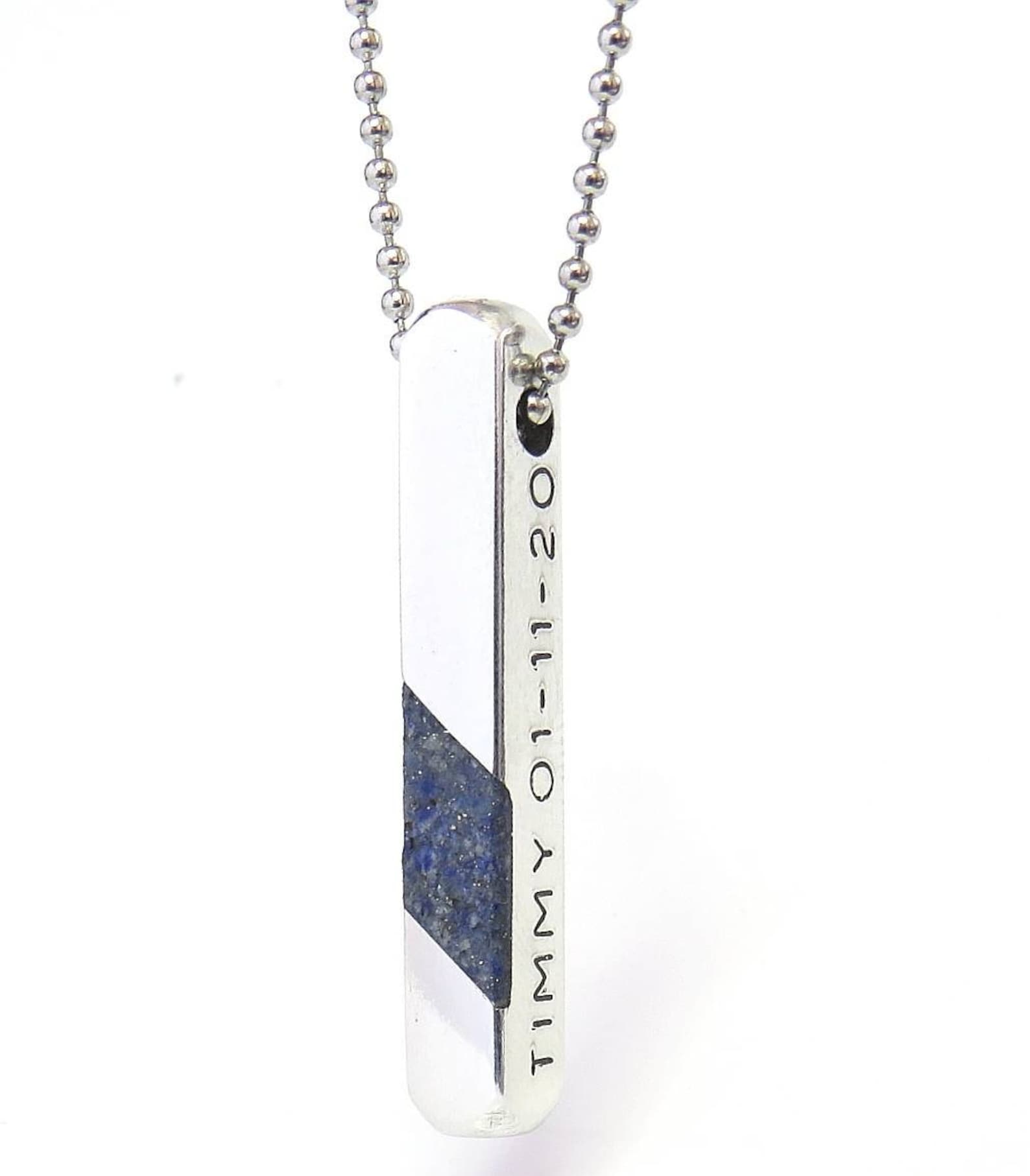 Custom Name Necklace Personalized Necklace for Men Custom Bar - Etsy