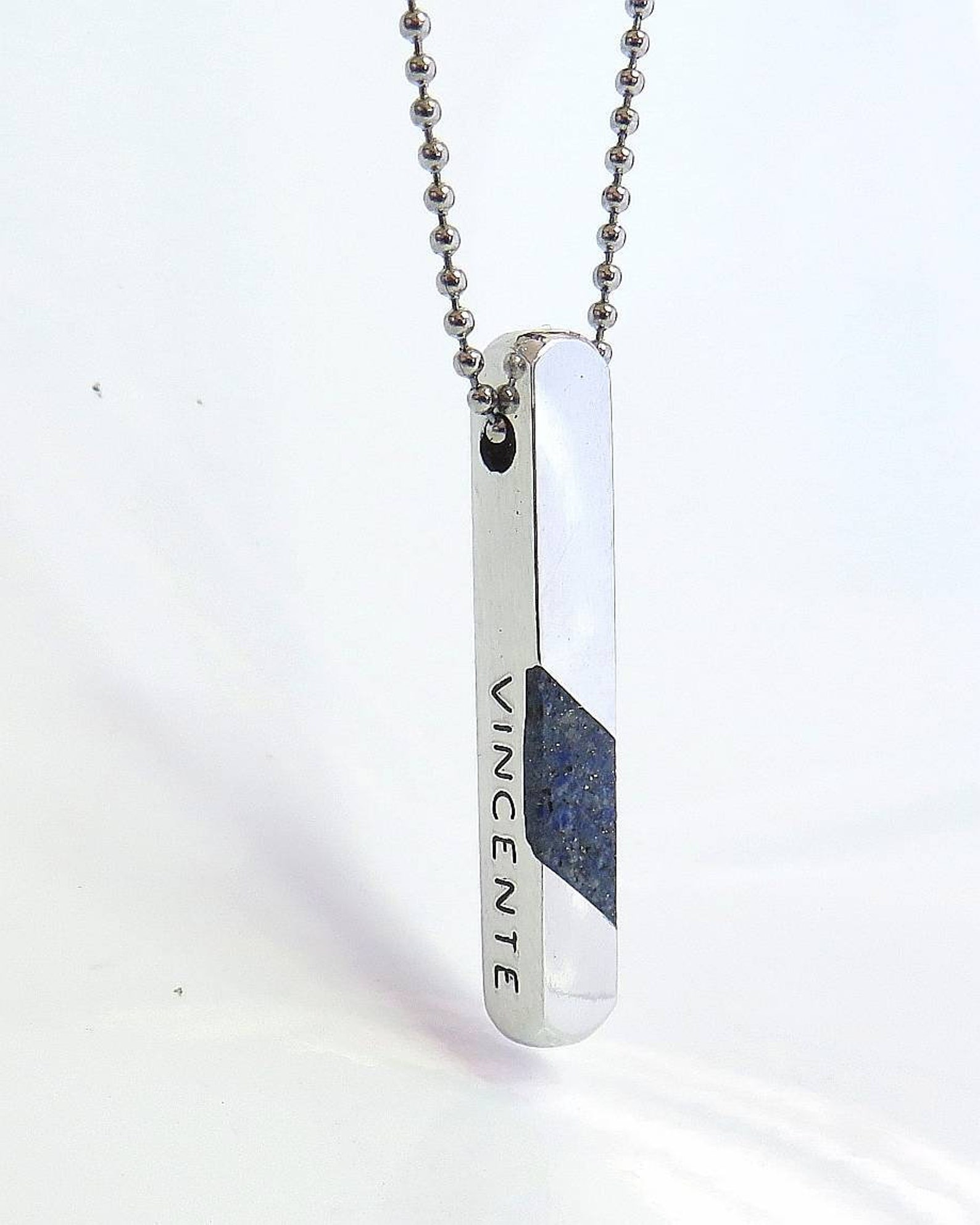 Custom Name Necklace Personalized Necklace for Men Custom Bar | Etsy