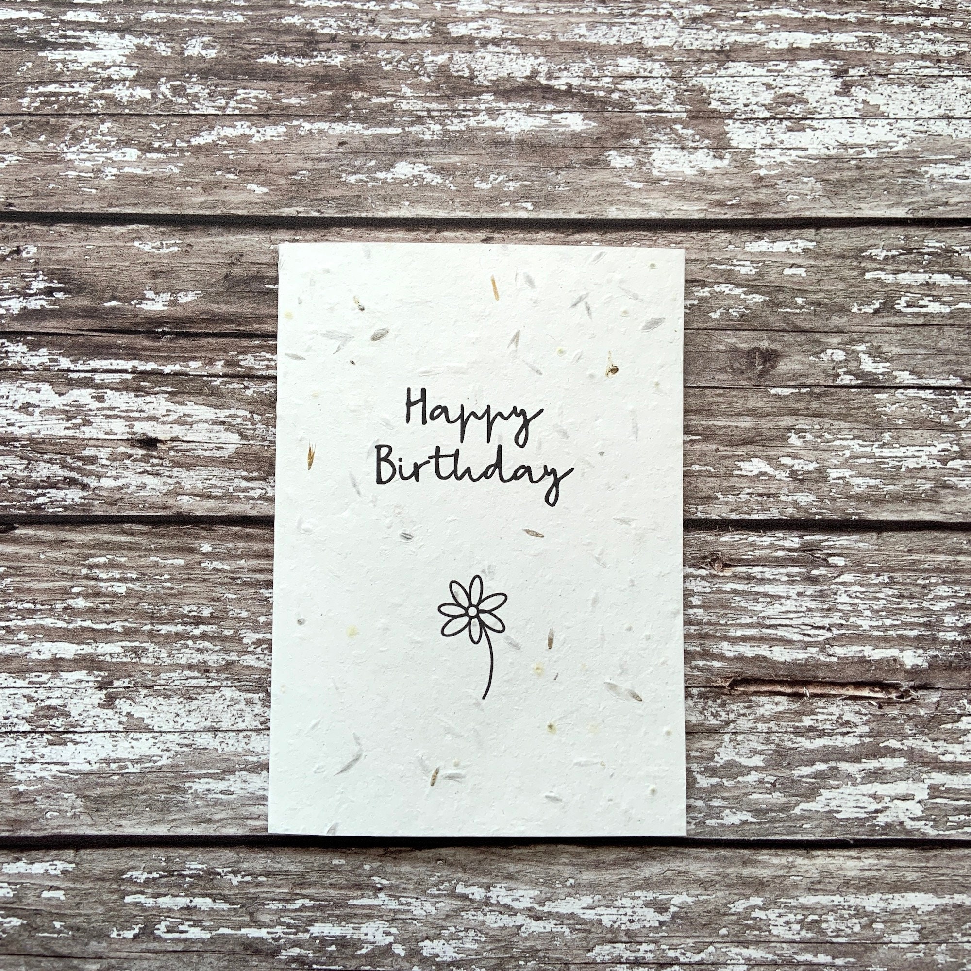 Plantable Birthday Card, Seed Happy Birthday Card - Etsy UK