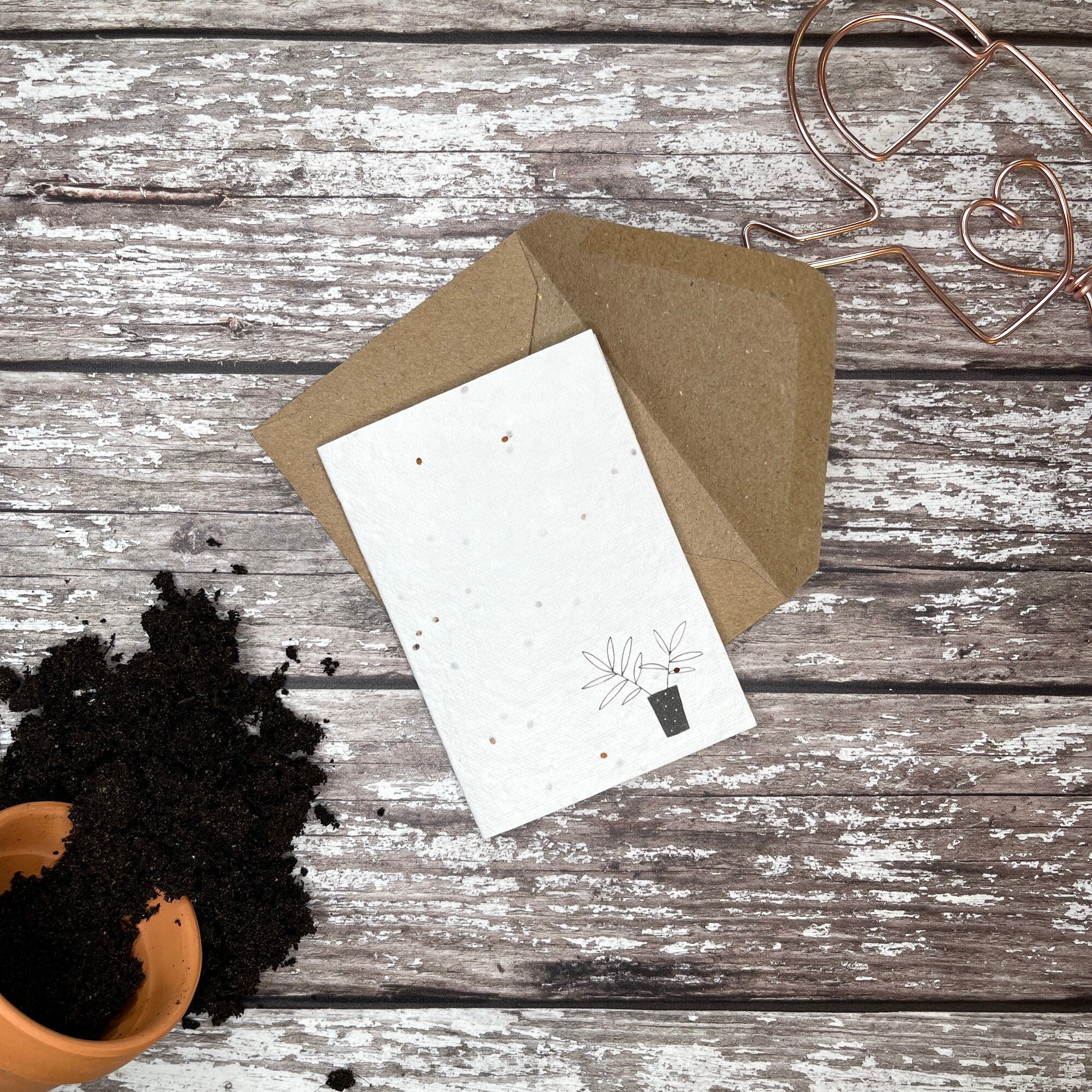 Plantable Seed Notelets, Plantable Mini Card 5 Pack - Etsy UK