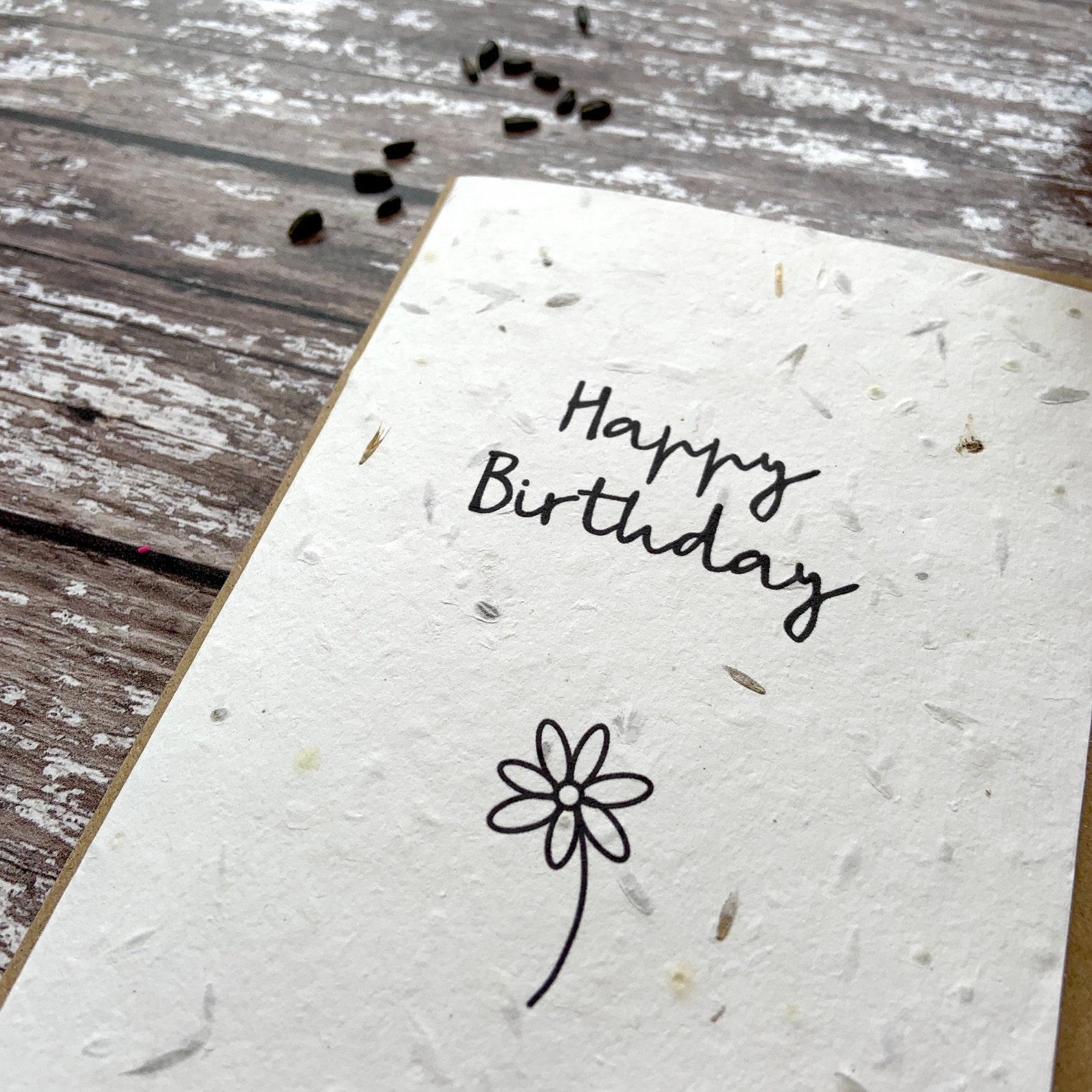 Plantable Birthday Card, Seed Happy Birthday Card - Etsy UK
