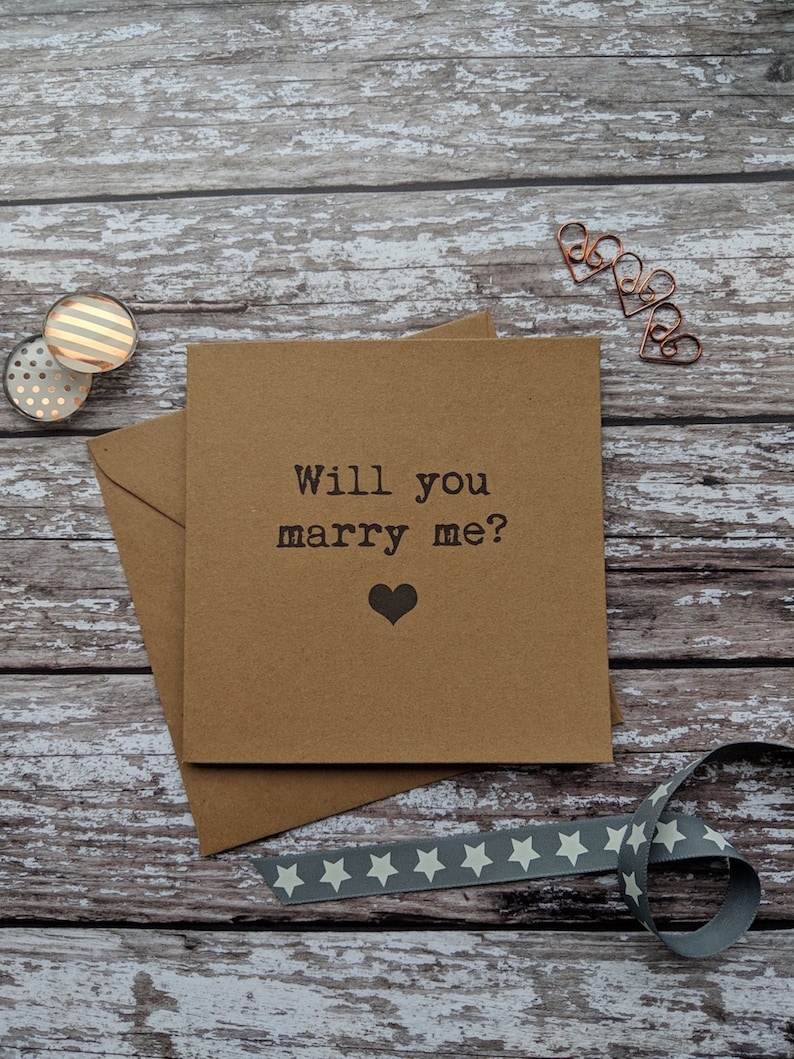 Proposal Card Will You Marry Me Card - Etsy UK
