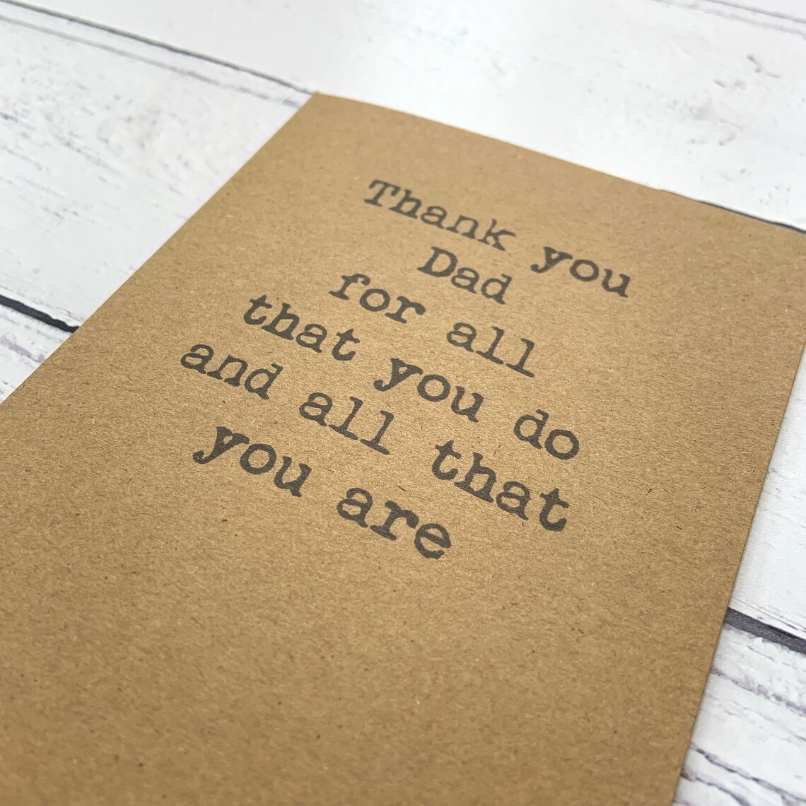 Thank You Dad Card Father's Day Card - Etsy Canada