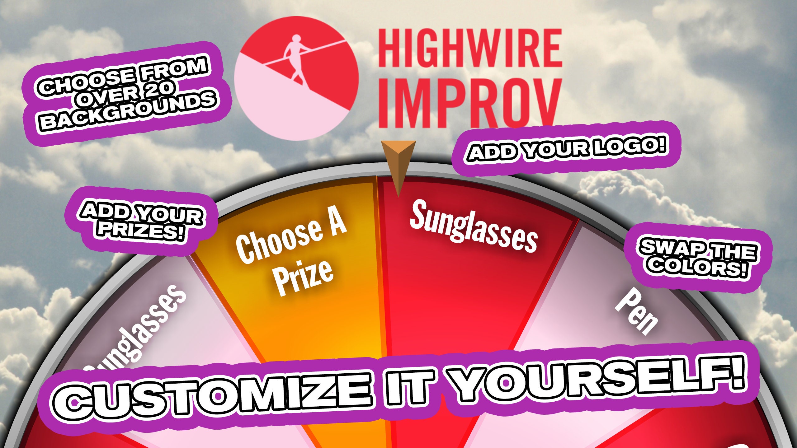 PDG Spinny for Windows | Virtual Carnival Prize Wheel | Give Out Prizes ...