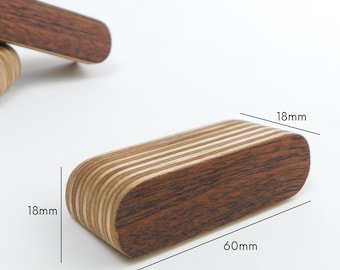 mid century wooden knobs