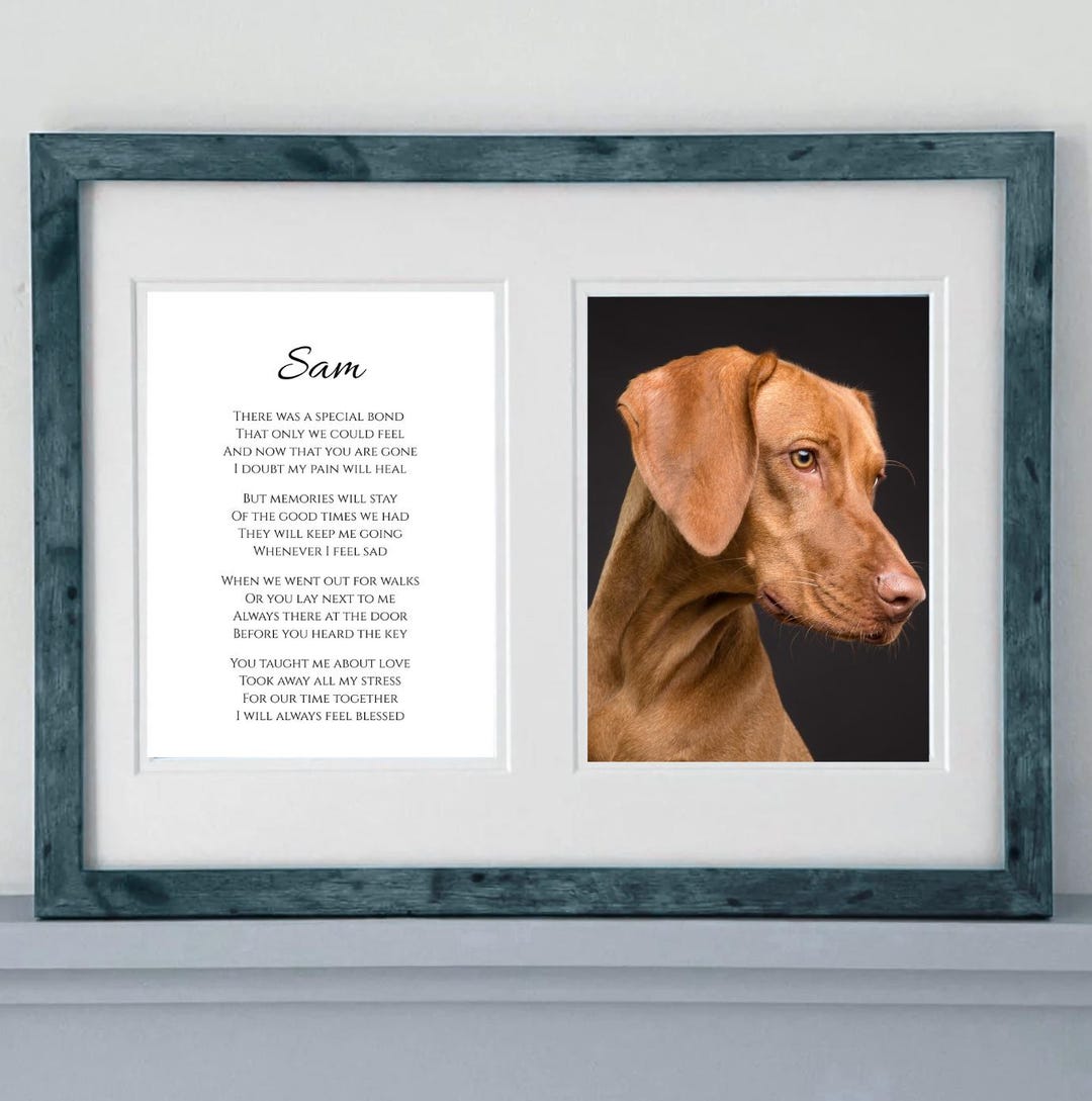 Personalized Dog Memorial Poem Print: A6 Sympathy Gift - Etsy