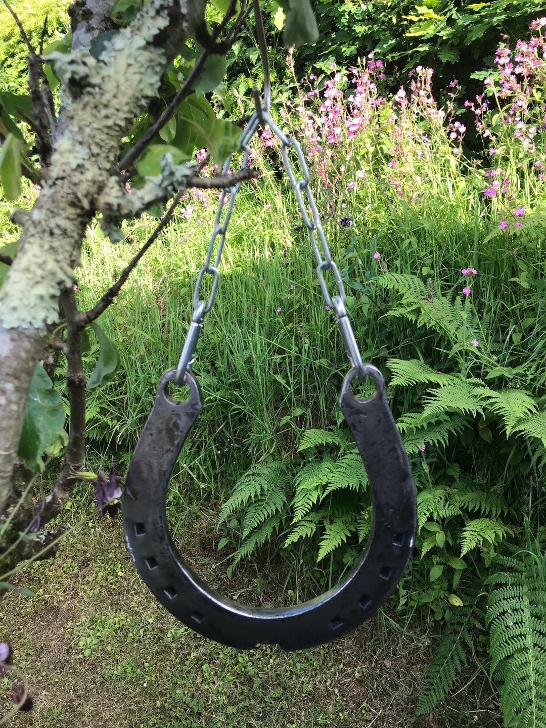 Vintage Rustic SHIRE CART HORSESHOE Handmade Lucky Ex Large Used With ...