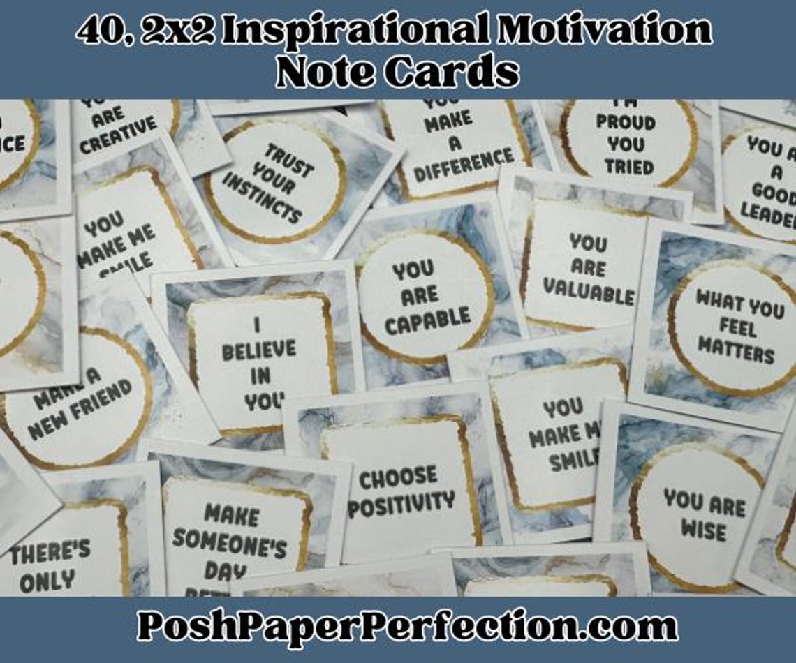 2x2 Mini Inspirational Encouragement Card | Pocket-sized Motivational ...